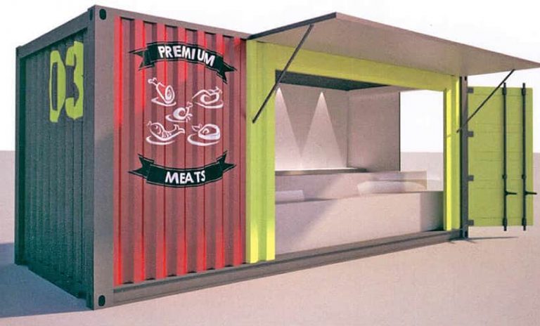 Stunning New Market Stalls made from Shipping Containers